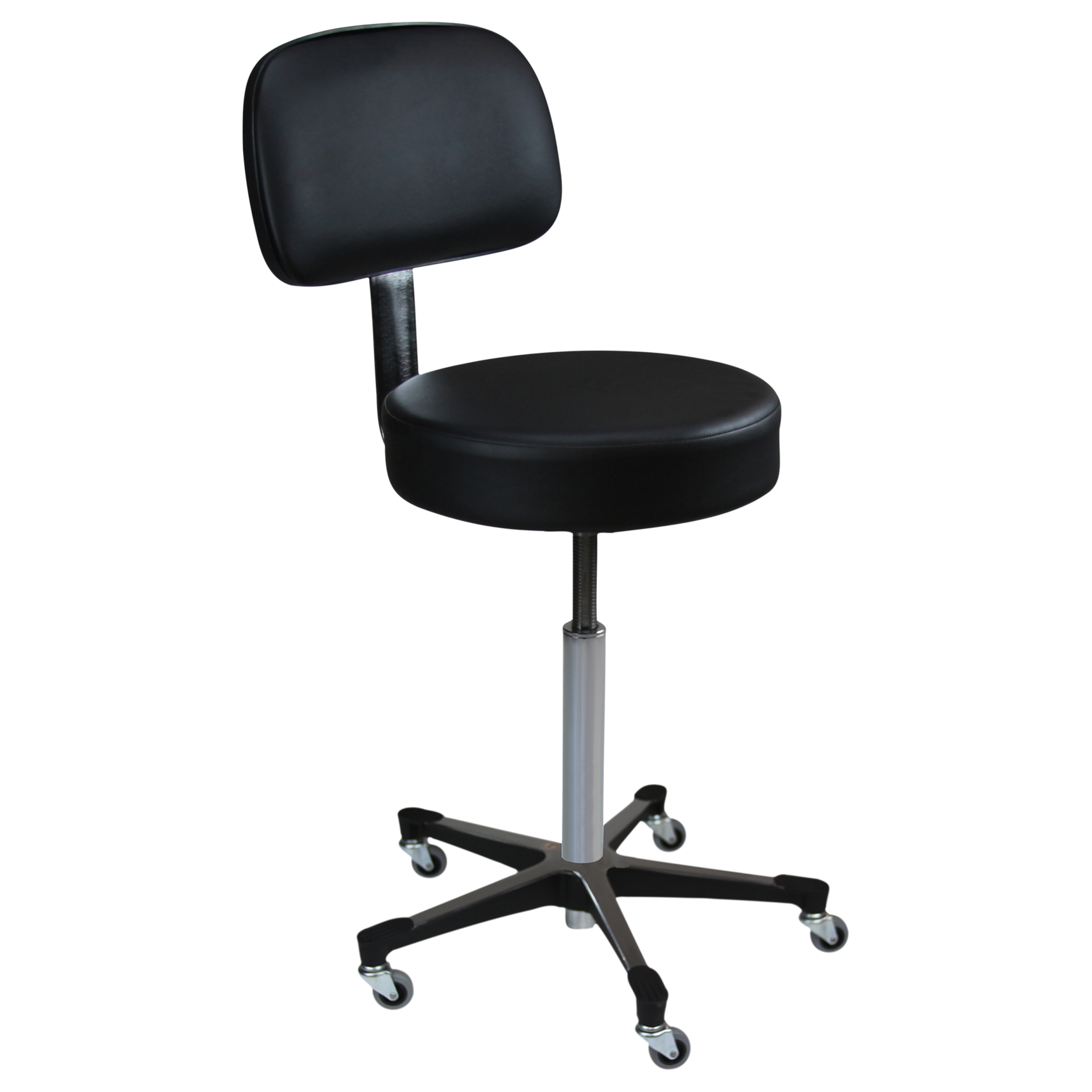 1113 Spindle-Adjusted Medical Exam Stool With or Without a Backrest (74 ...