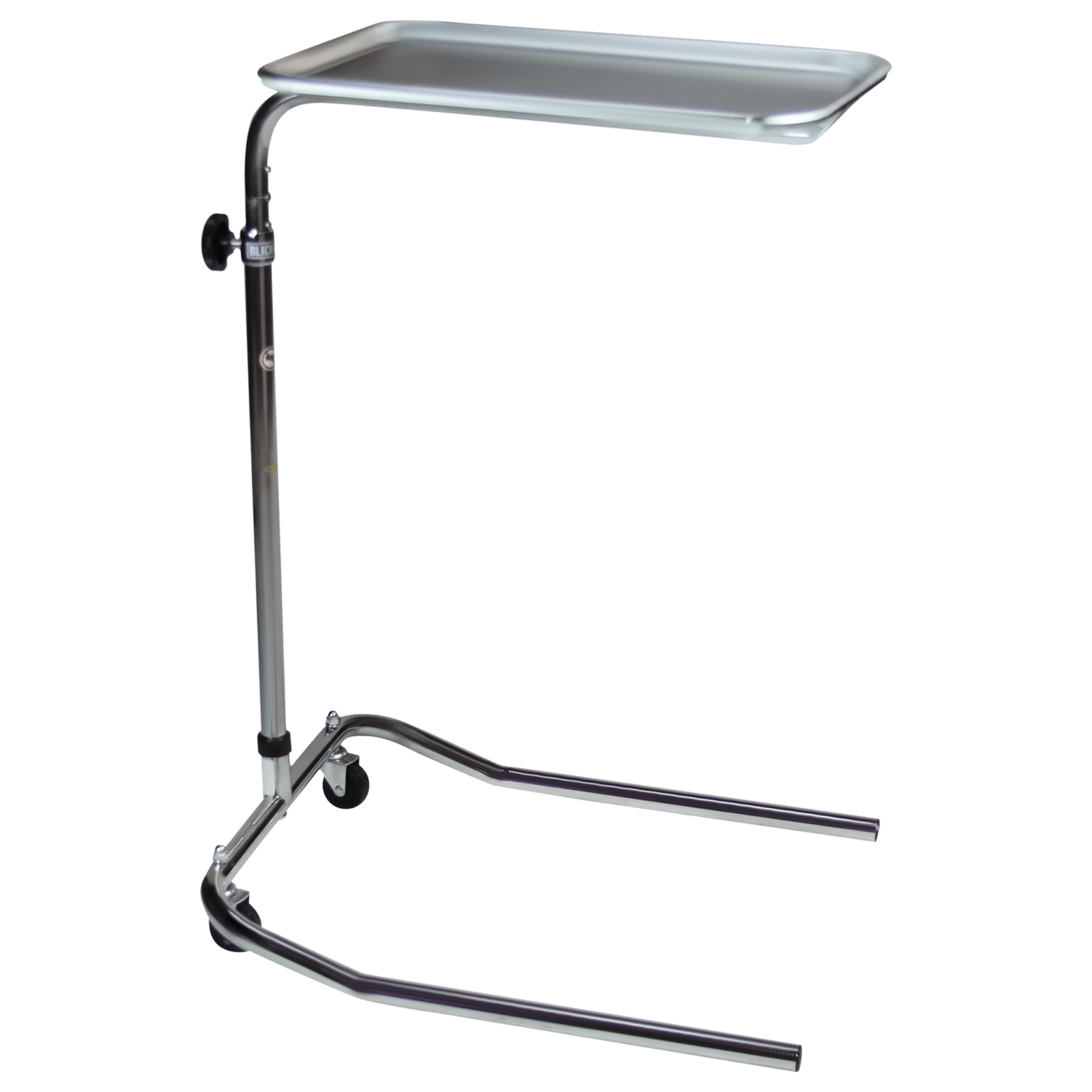 1501 - Center Post/5 Leg Base Chrome Mayo Stand w/ Standard Tray ...