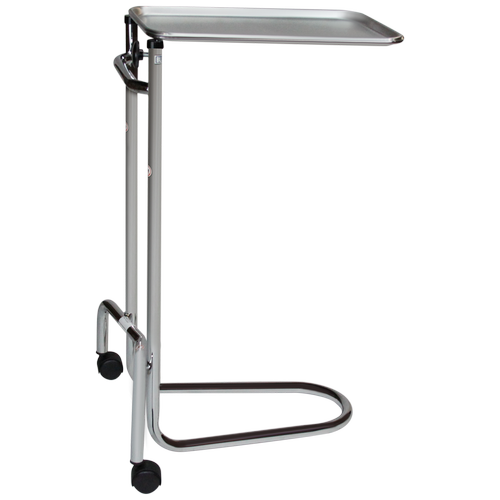 1501 - Center Post/5 Leg Base Chrome Mayo Stand w/ Standard Tray ...