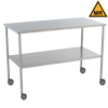 Stainless Steel Howard Medical Instrument Table with Shelf (Standard ...