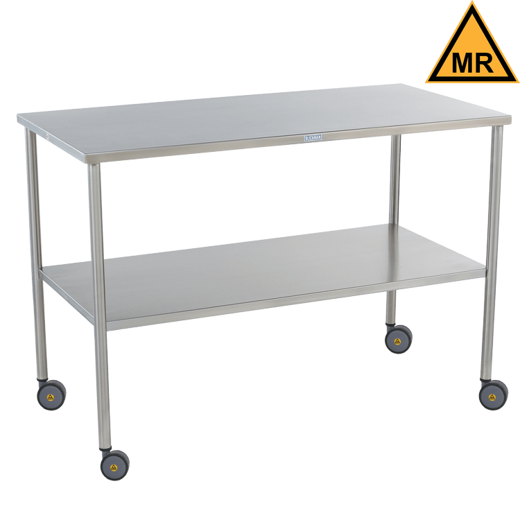 Stainless Steel Howard Medical Instrument Table with Shelf (Standard ...