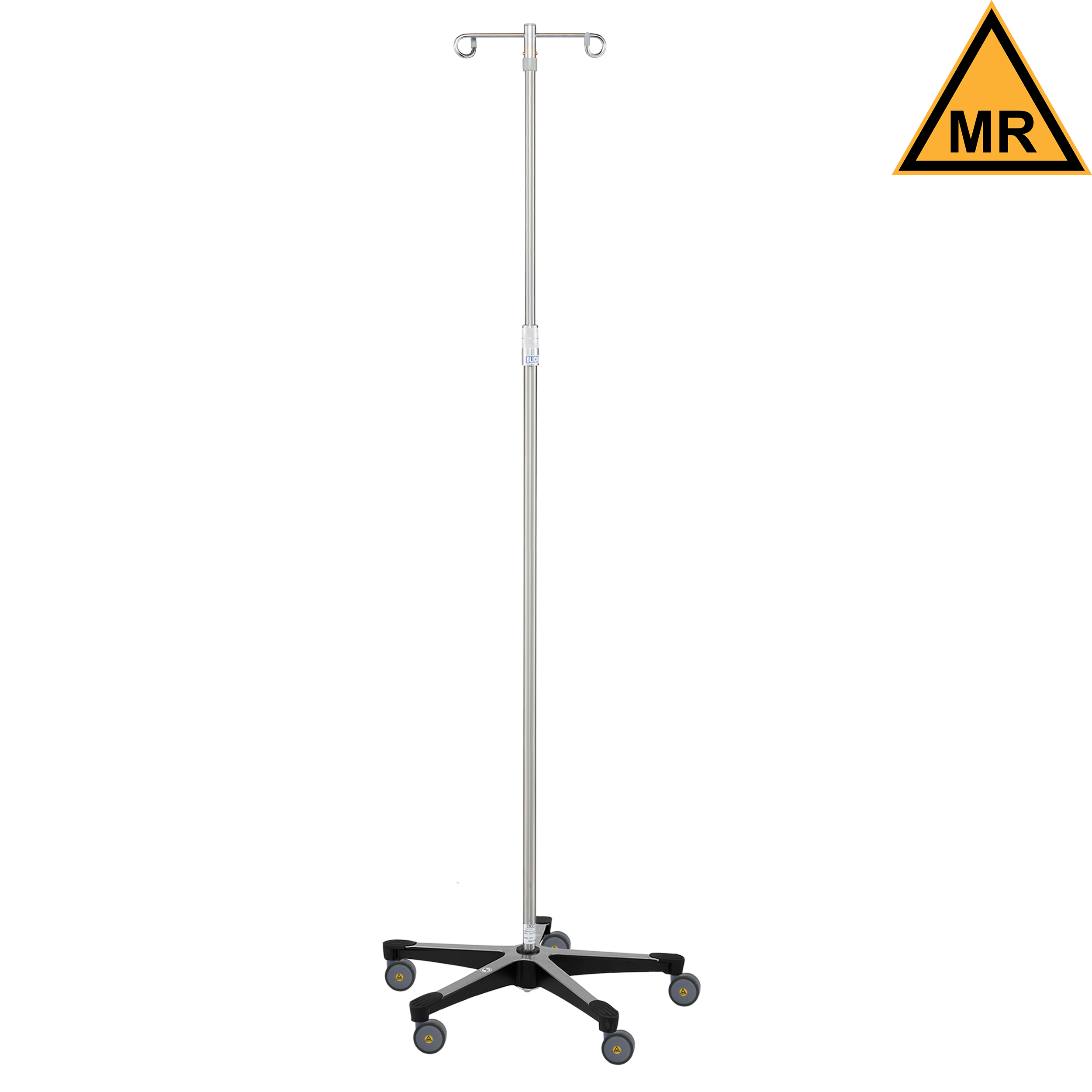 7792 MR Conditional 5 Leg Stainless Steel IV Stands (2 or 4 Hooks ...