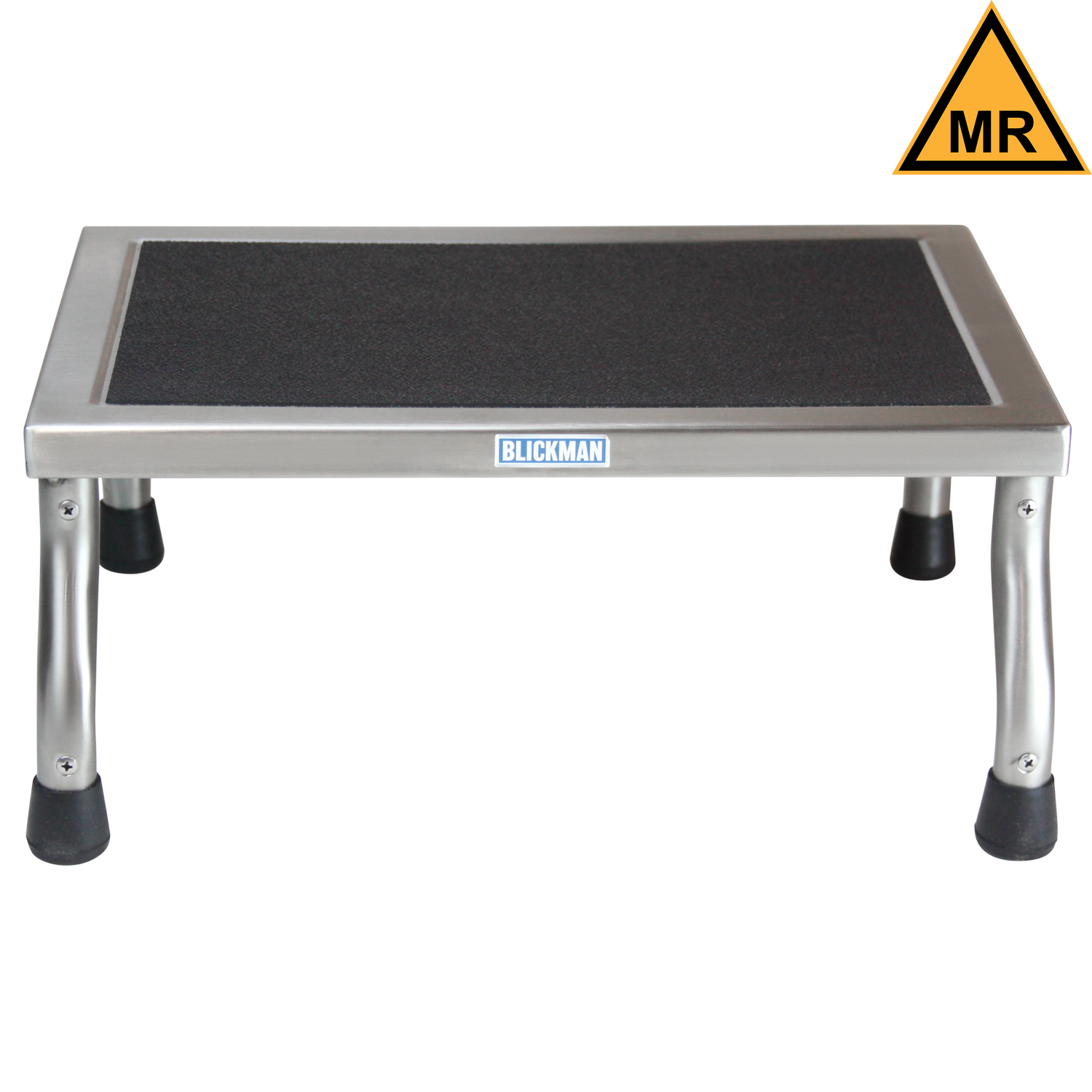 1250 Chrome Foot Stool (Non-Skid 9" High Step) with Optional Ergonomic ...
