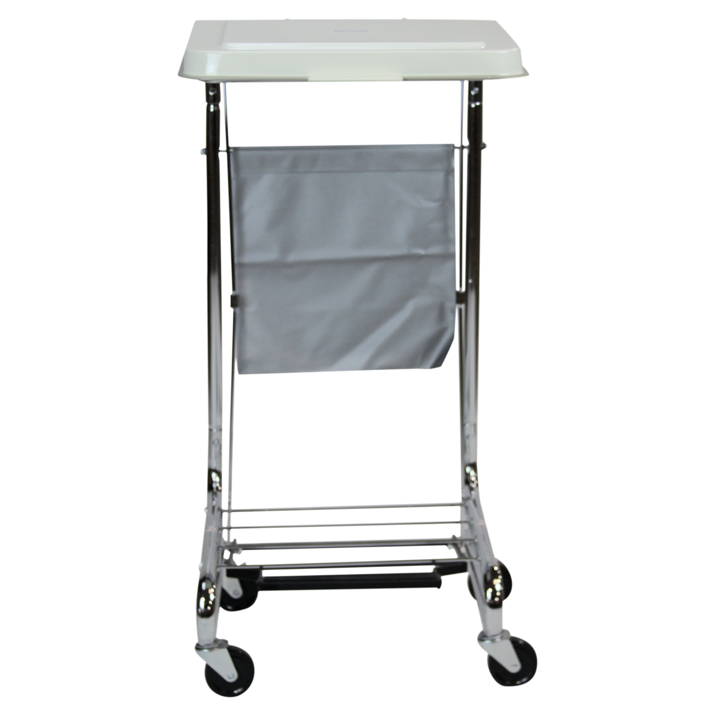 2010 Secure Care Chrome Medical Hamper (Supports 36-42 Gallon Hamper ...