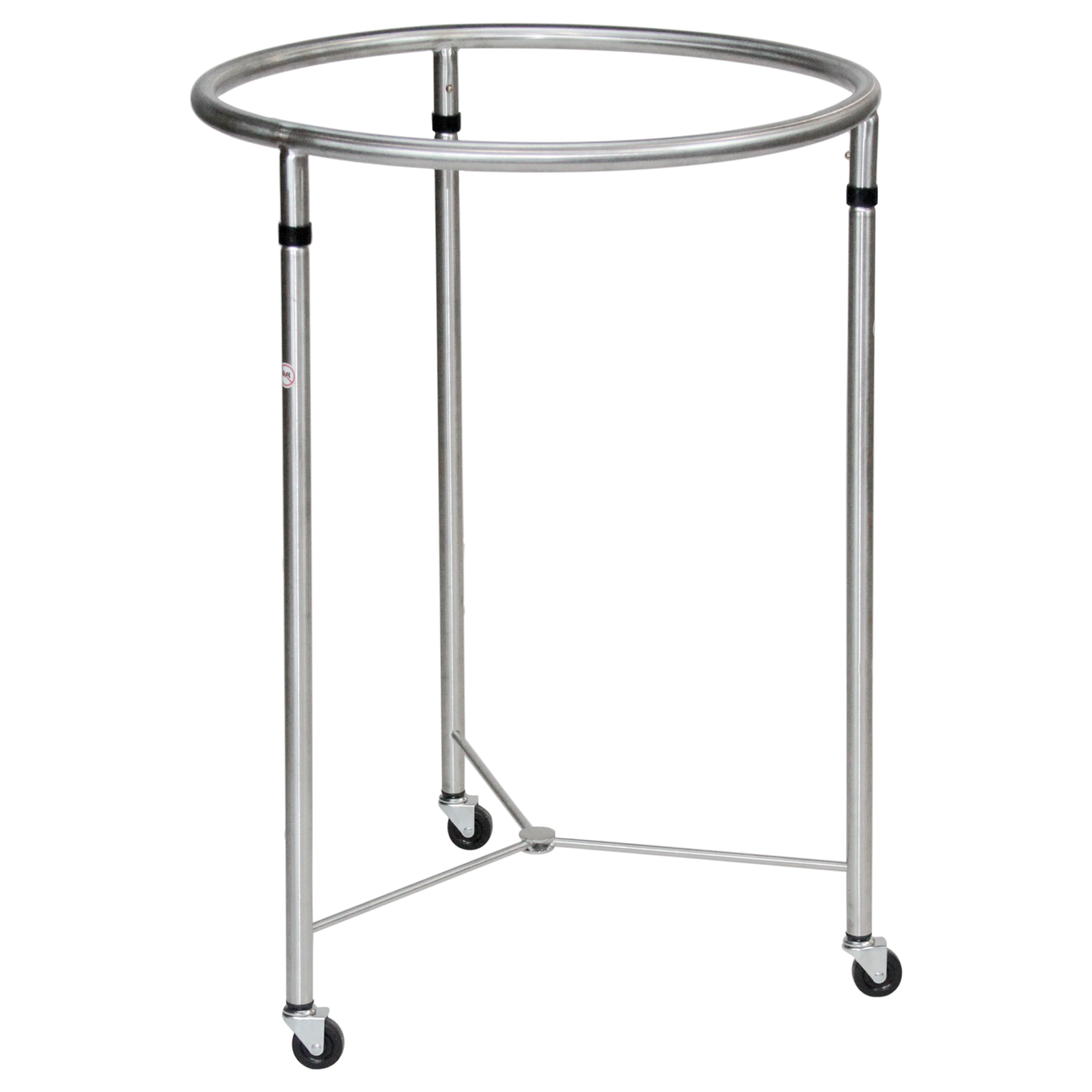 Covered or Uncovered Round Stainless Steel Medical Hamper (18" or 25 ...