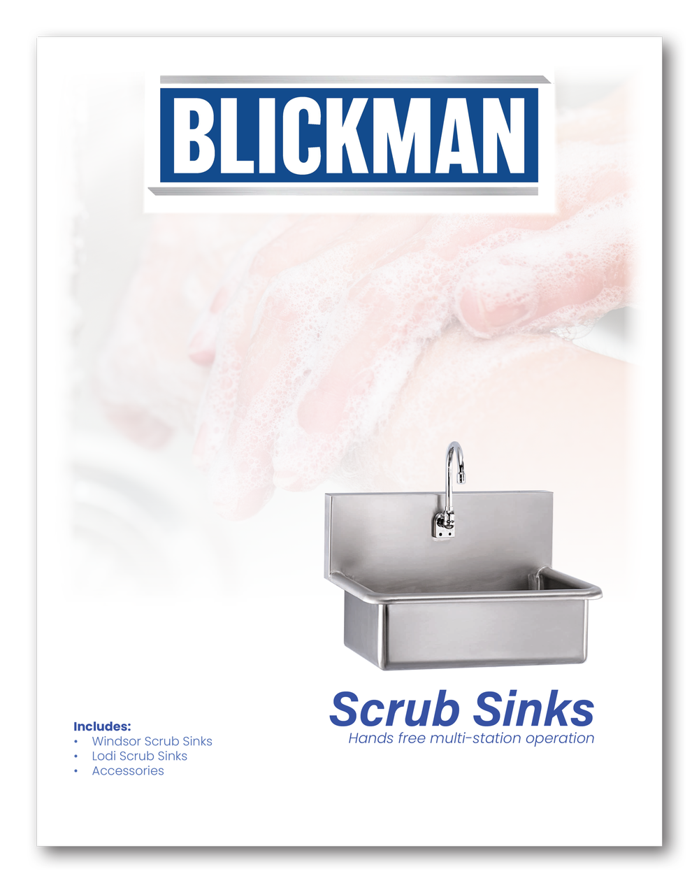 9881SS Single Station Lodi Surgical Scrub Sink (Pedestal or Wall ...