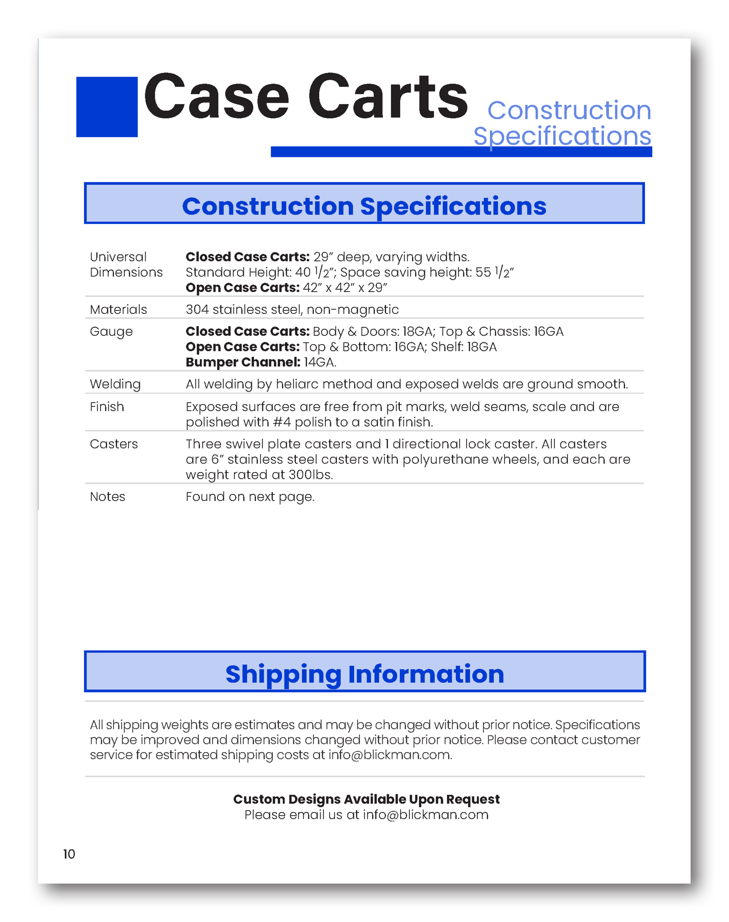 CCC2-19(G) Multipurpose Surgical Case Cart (Glass or Stainless Steel ...
