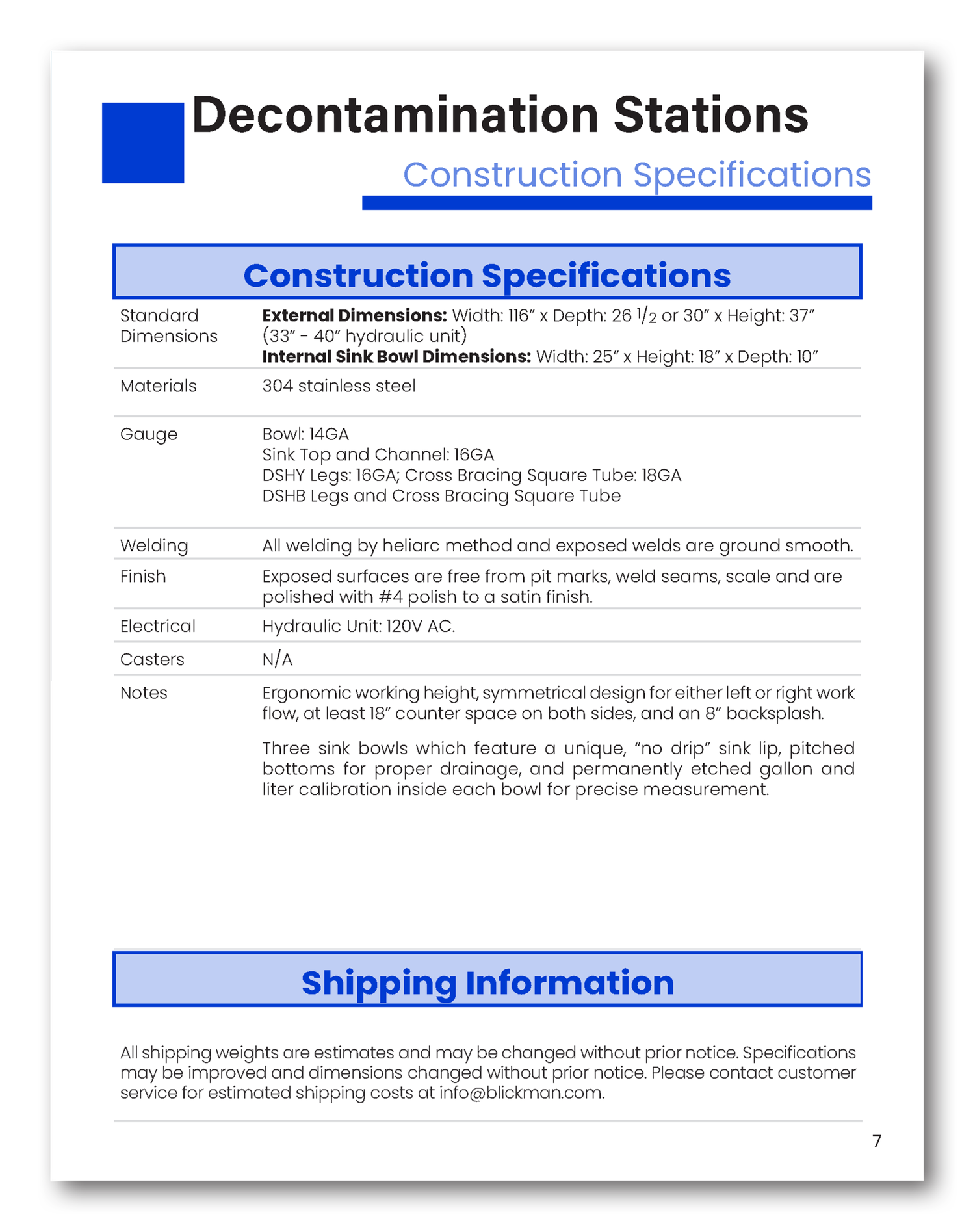DSHY30/26 Hydraulic Decontamination Station (3 Reprocessing Sinks ...