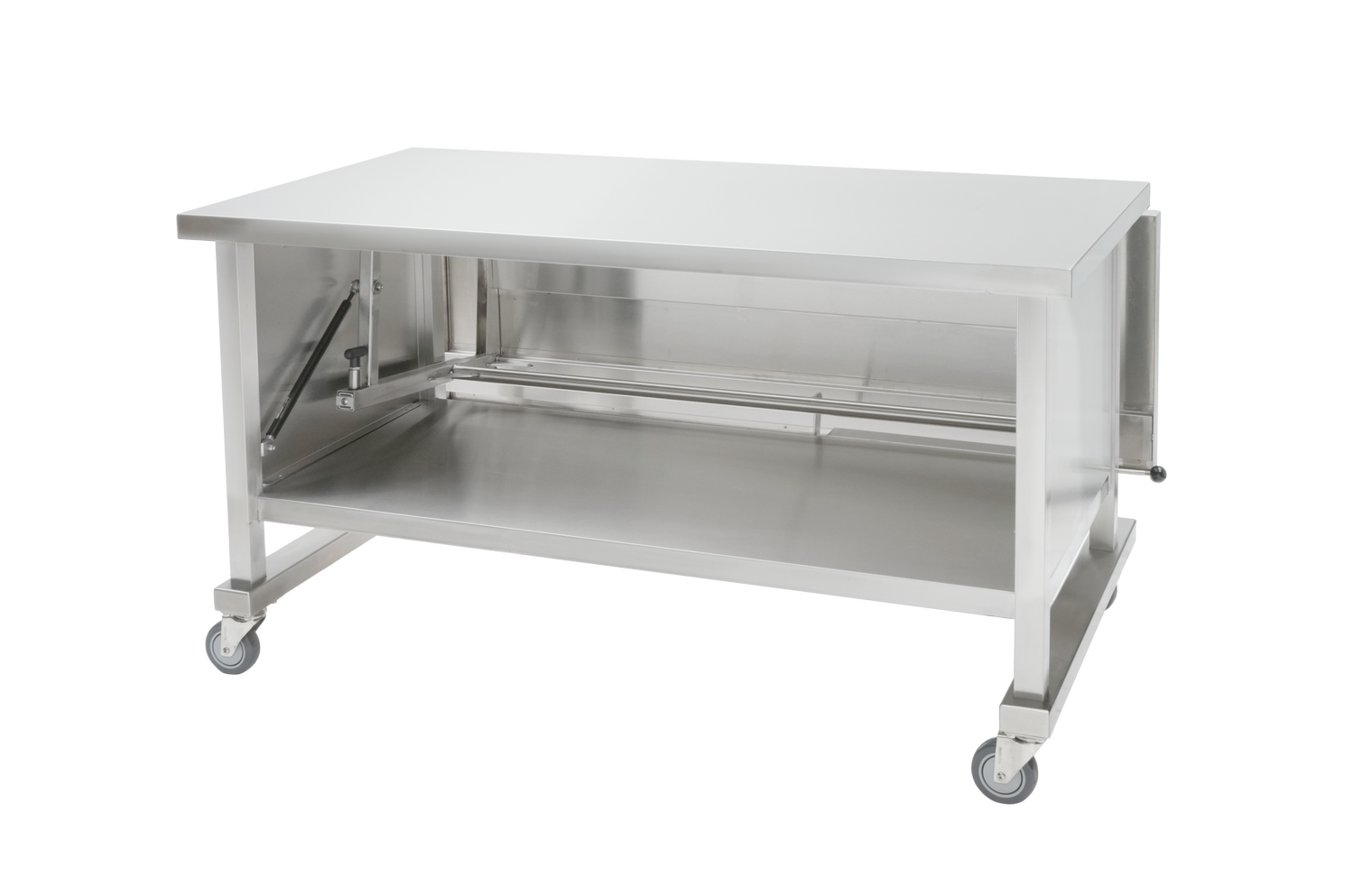 Ergonomic, Hydraulic Stainless Steel Medical Instrument Table (Standard ...