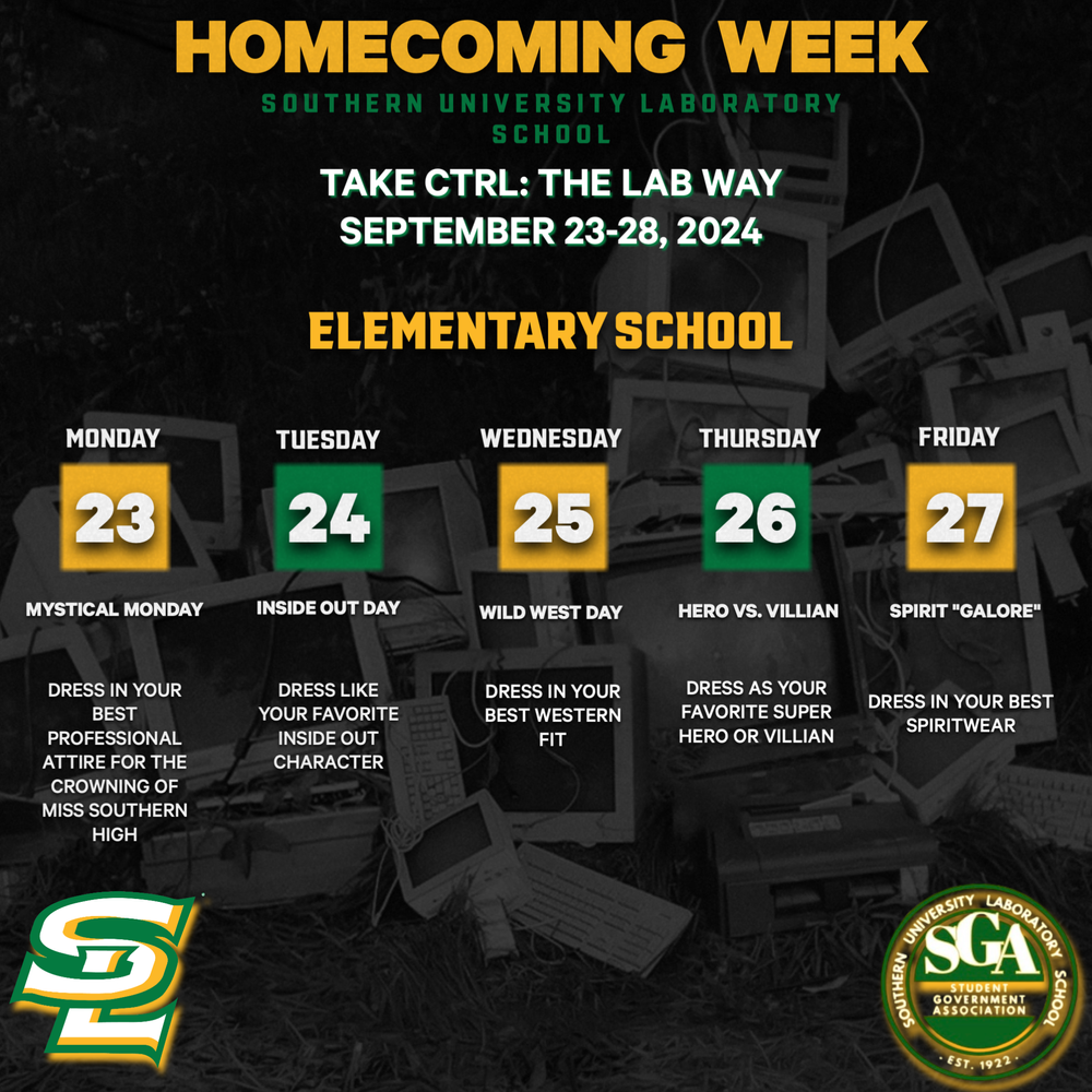 Homecoming 2024 — Southern University Lab School
