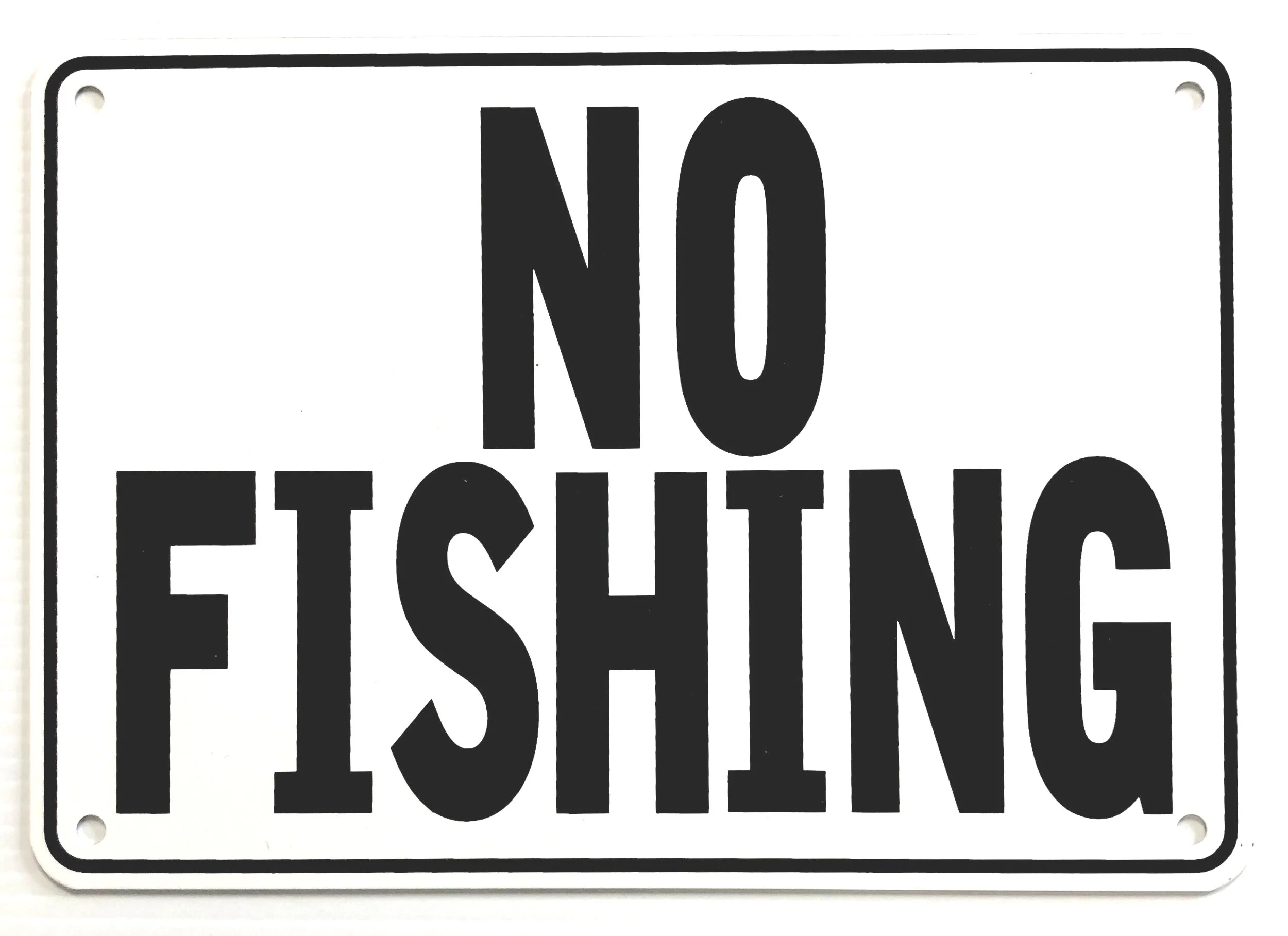 No Fishing Signs