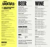 Menus — Croxton's Kitchen & Tap House