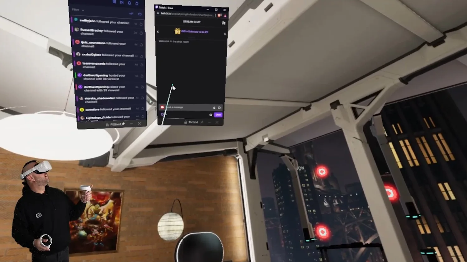 How to See Twitch Chat in VR With Oculus or Steam! YouTube and Facebook ...
