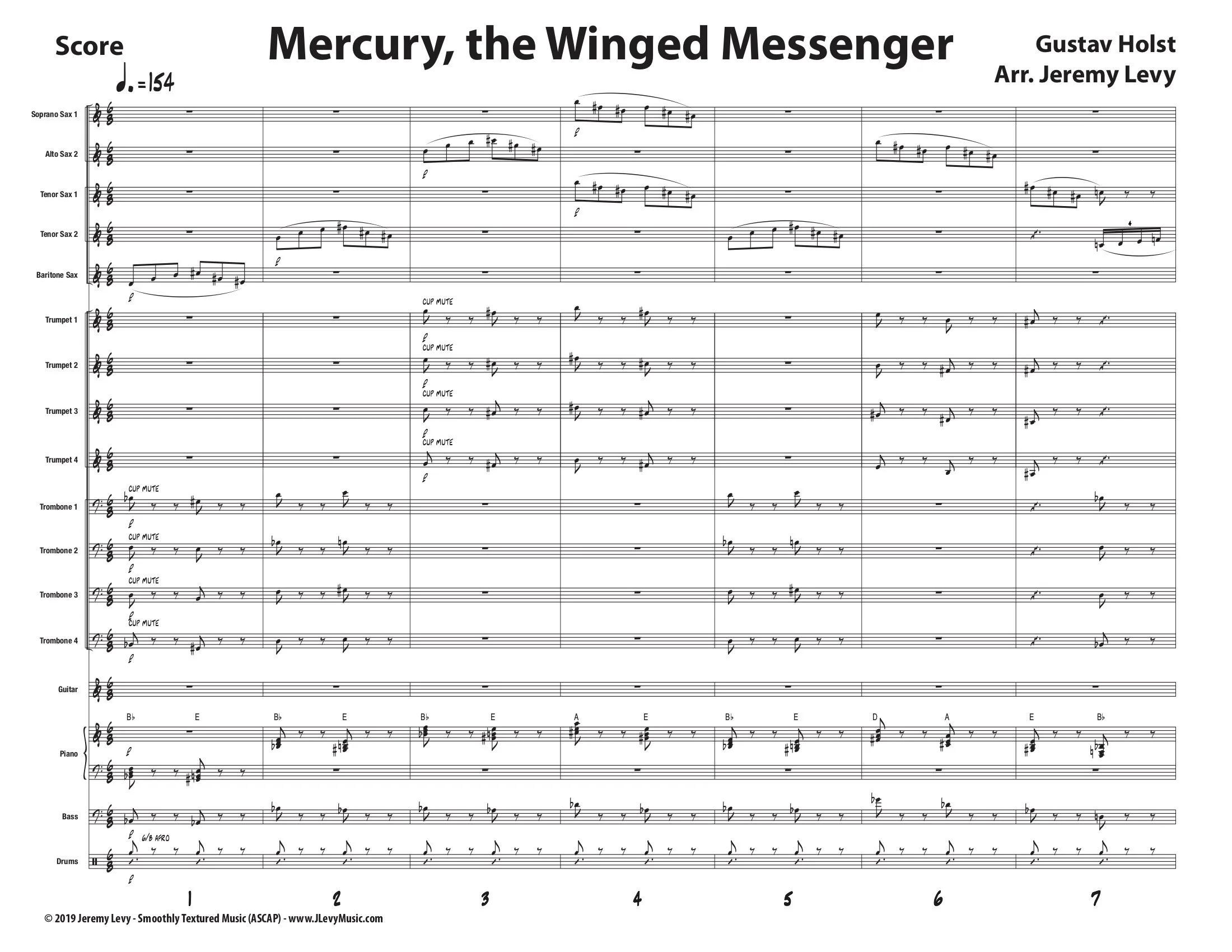 Saturn, the Bringer of Old Age - Sheet Music — Jeremy Levy - Composer ...