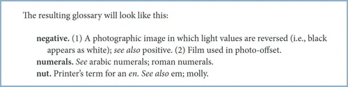 Glossary in a Book: Purpose, Format, Examples