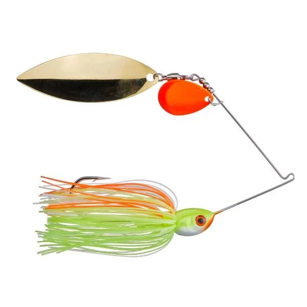 Spinnerbaits with Red Kicker Blades — Half Past First Cast