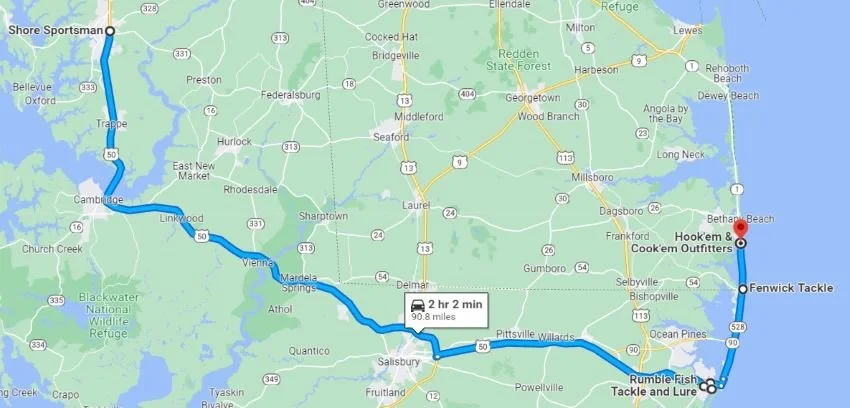 Maryland/Delaware Eastern Shore Tackle Store Scavenger Hunt — Half Past ...