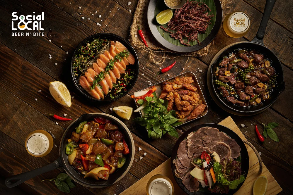 Chụp ảnh menu món ăn nhà hàng Social Local — haivu.studio