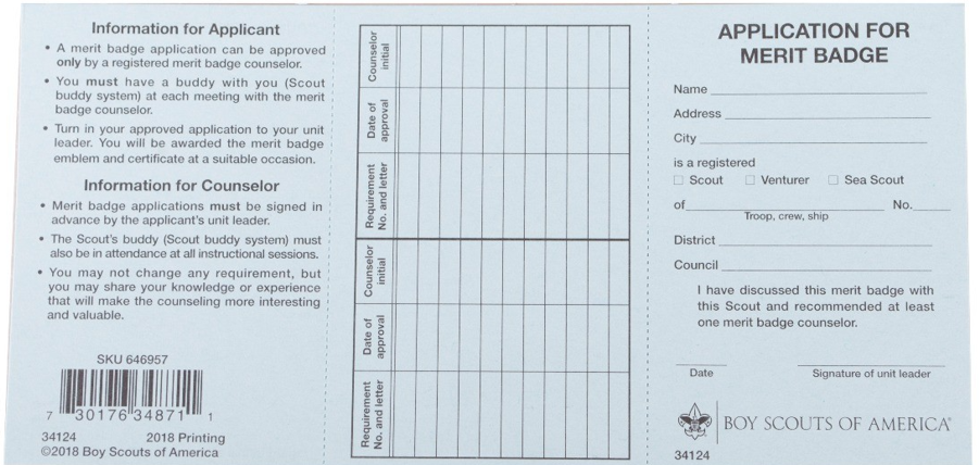 Blue Cards — Scouts BSA Troop 76