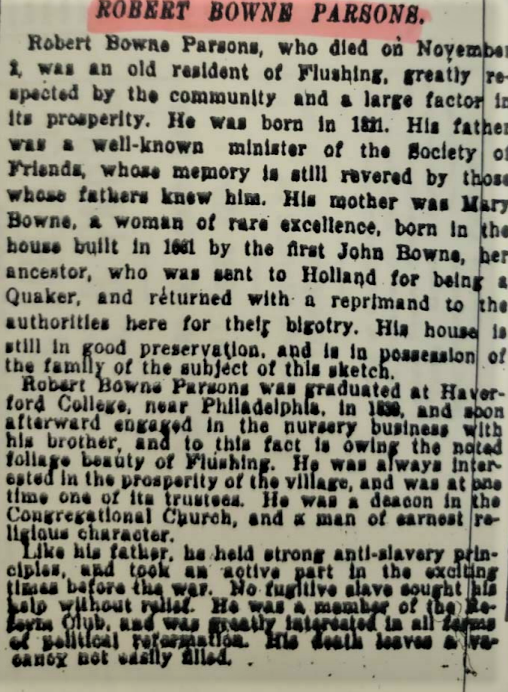 Article: Civic Engagement — Bowne House
