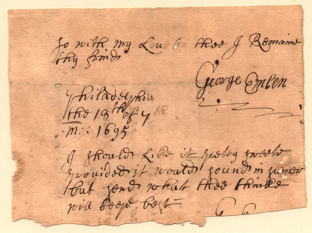 John Bowne (1627-1695): Correpondence — Bowne House