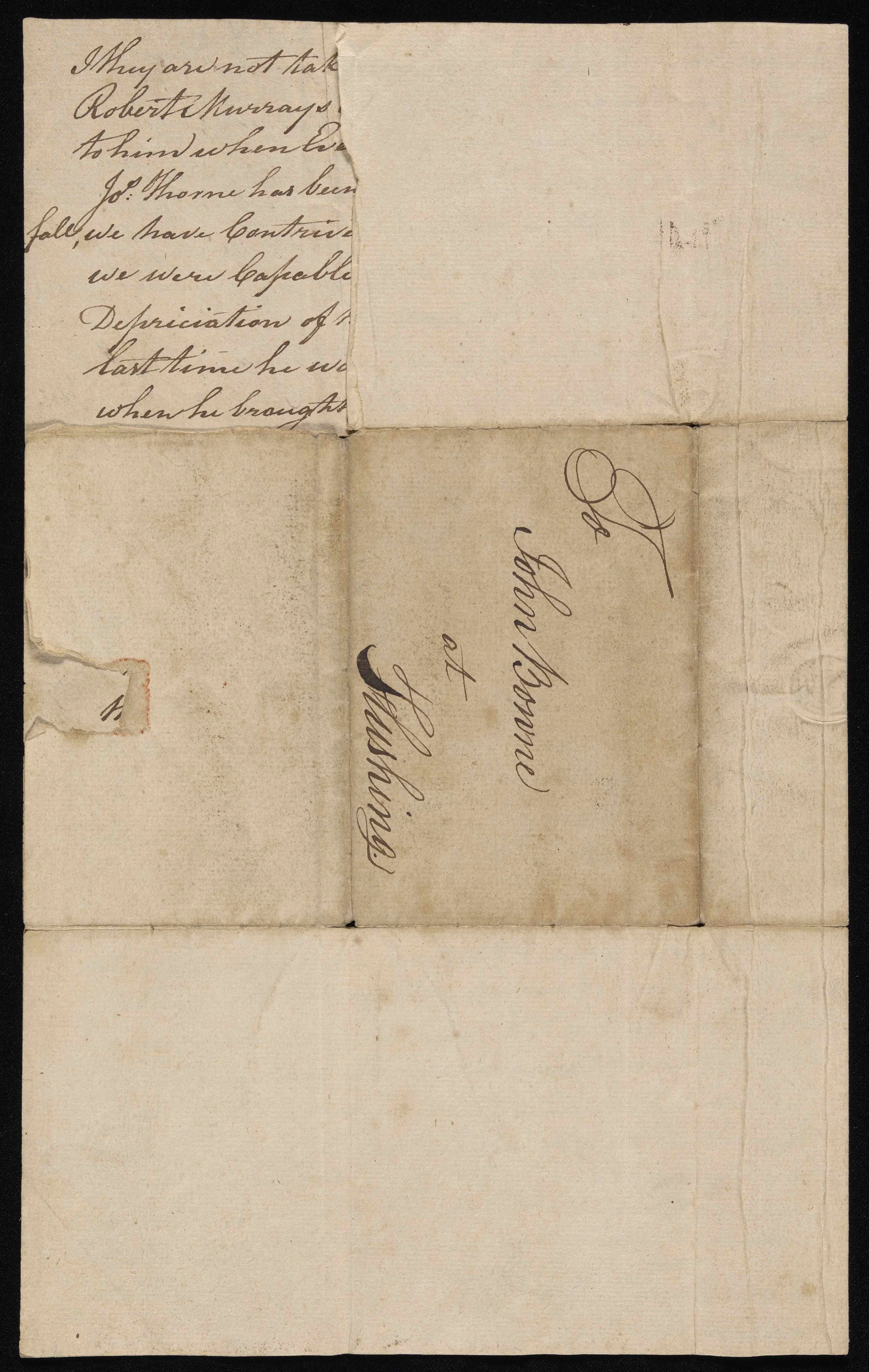 A Letter in the Time of Revolution: Robert Bowne to his brother John ...