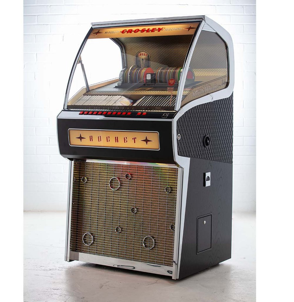 Rocket 80 CD Bluetooth Full-Size Jukebox Black — Amplify Your Style