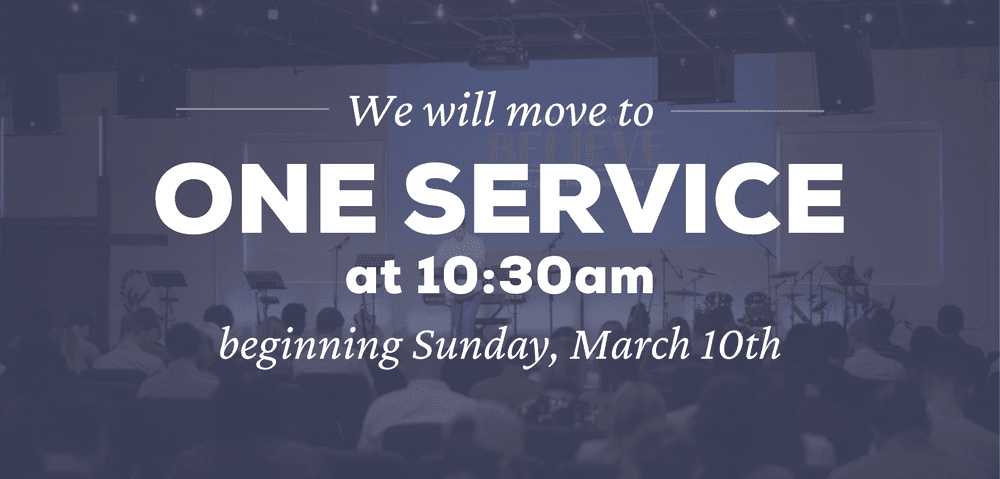 Moving to One Service — Hosea Church