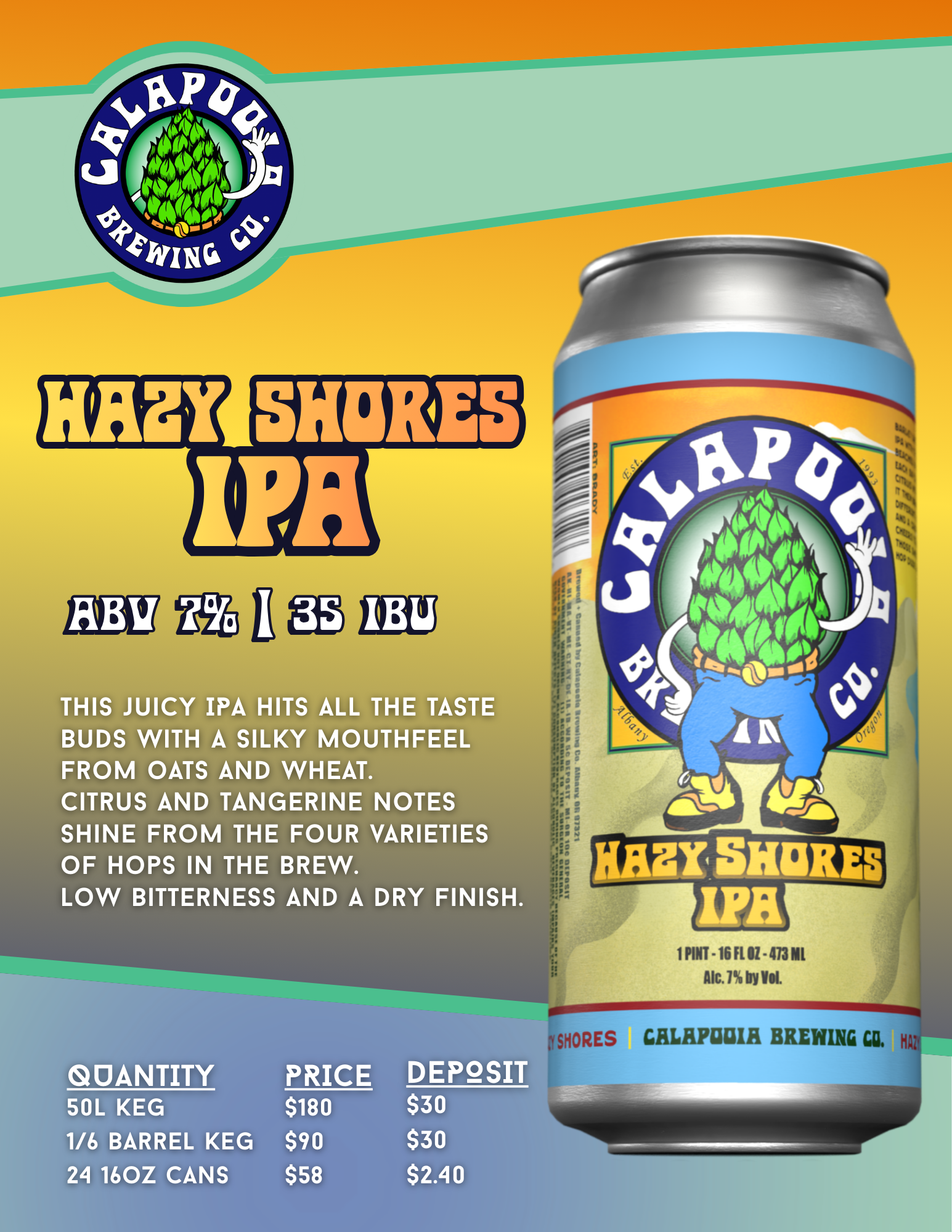 Find our Canned Brews August 2023 — Calapooia Brewing