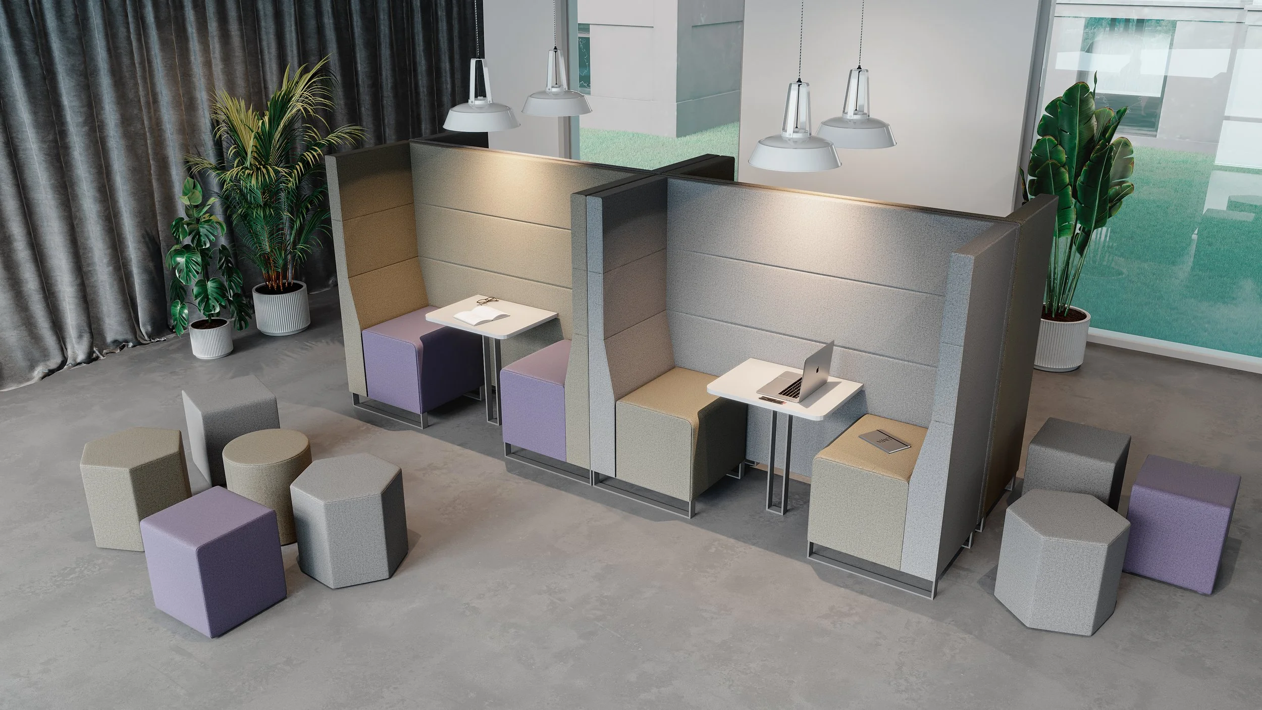 Collab 2 Person Booth — Mint