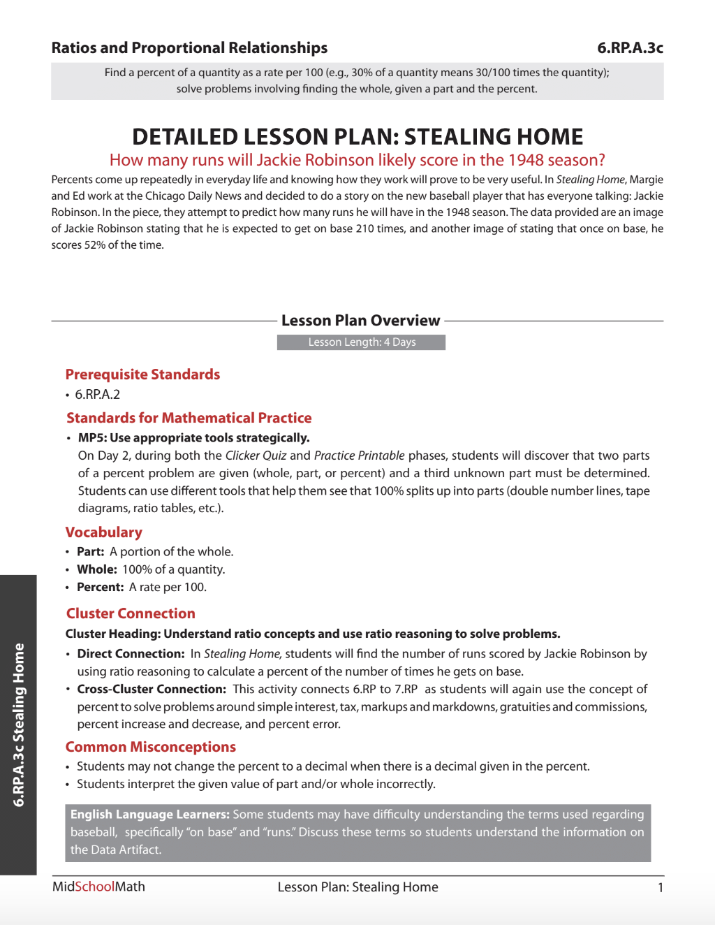 Grade 5 Mathematics Lesson Plans