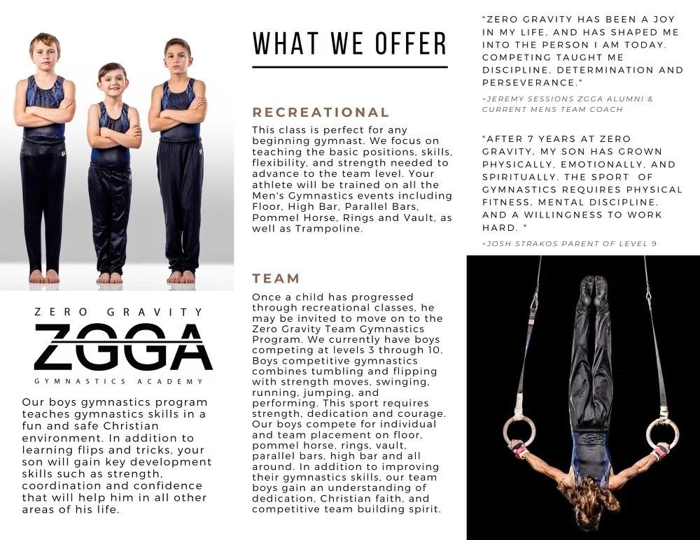 Team — Zero Gravity Gymnastics Academy