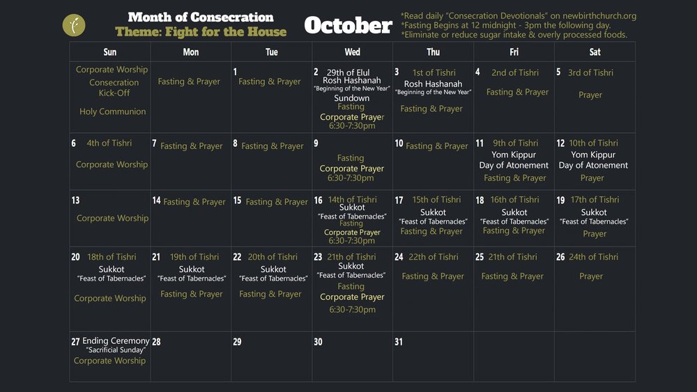 Calendar of Events — New Birth Church of Louisville