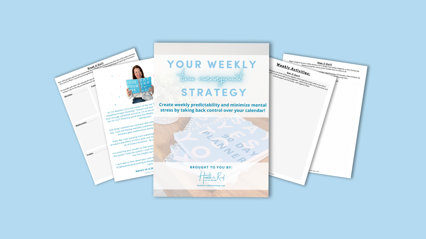 Free Time Management Workbook for ADHD — Calluna Creative