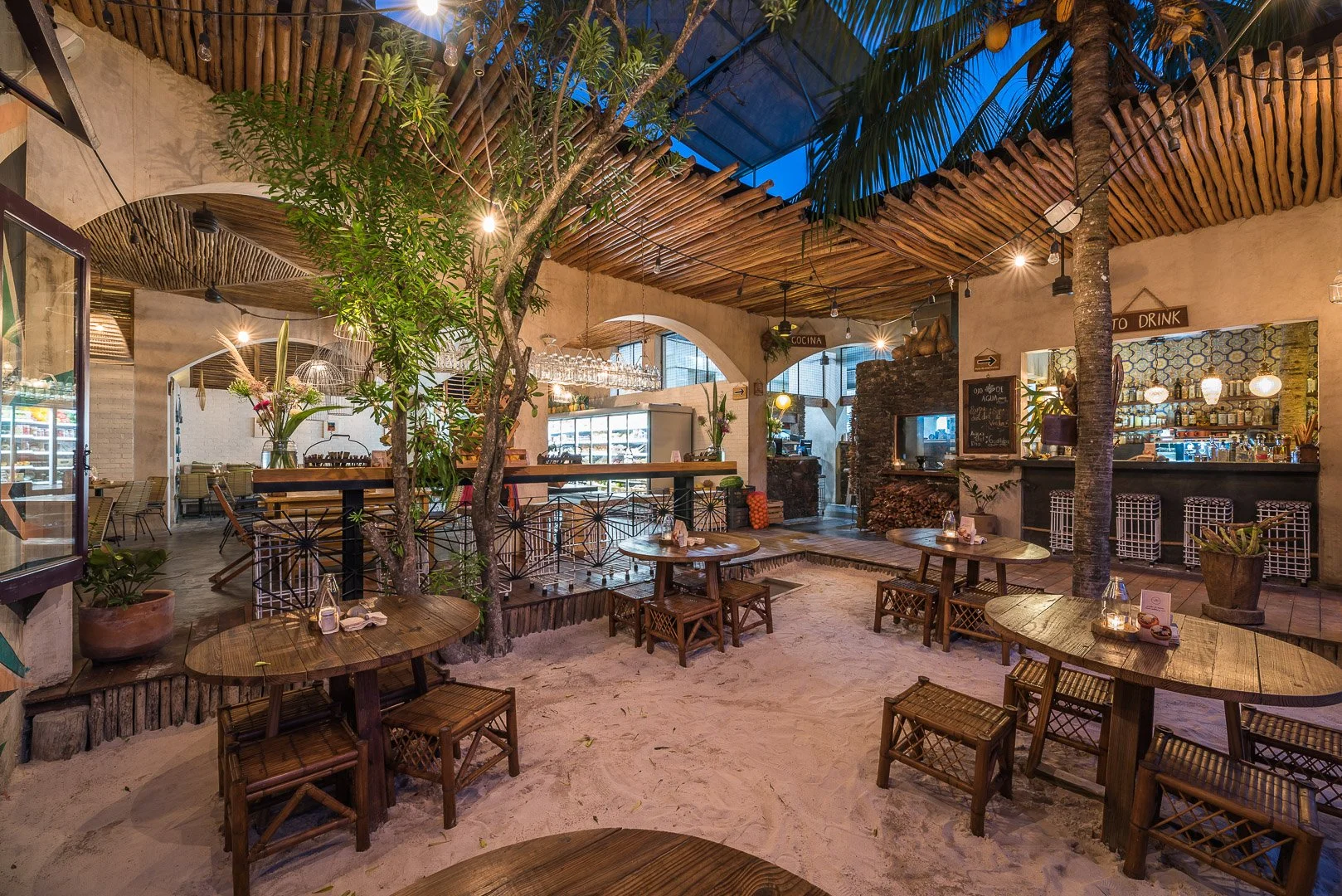 Ojo de Agua, Restaurant in Tulum Beach — Paulina Villa Arquitectura