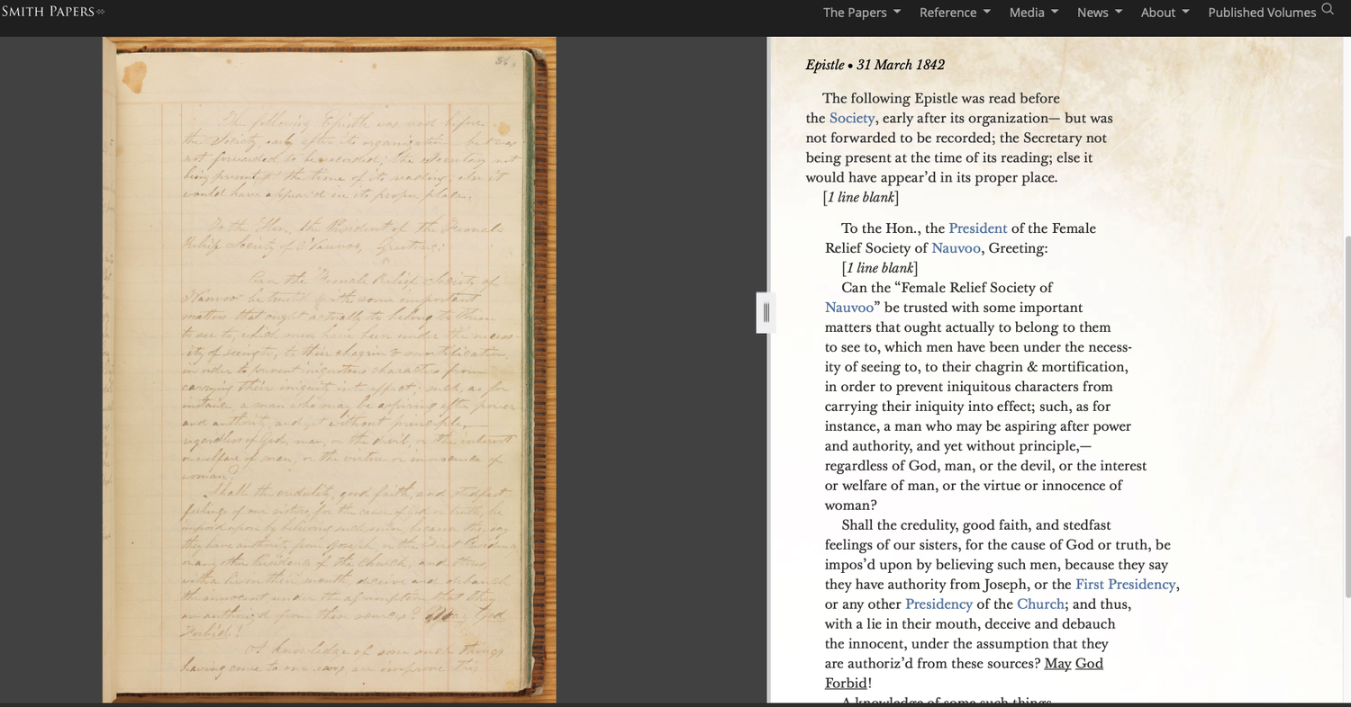 More Joseph Smith Papers and Was He a Polygamist? — Polygamy: A ...