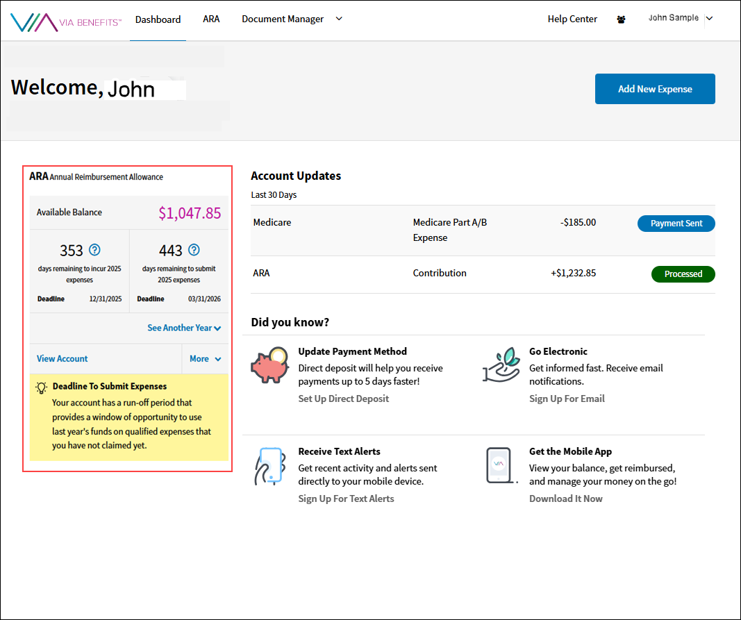 Viewing Your Reimbursement Account Balance — Health Coverage Simplified
