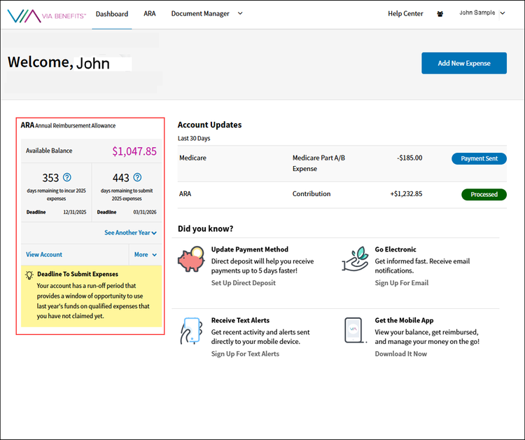 Viewing Your Reimbursement Account Balance — Health Coverage Simplified