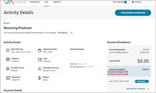 Modifying Future Recurring Premium Reimbursement — Health Coverage Simplified