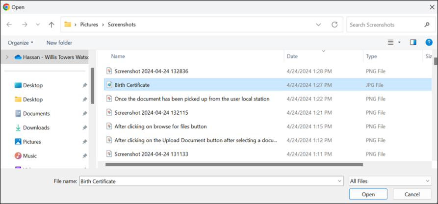Uploading Legal and Account Documents via the Website — Health Coverage ...