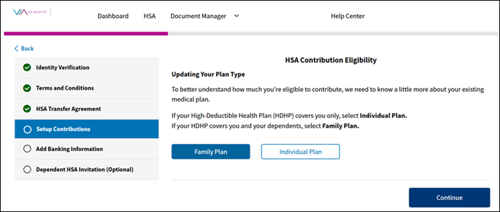 Opening a Via Benefits Individual HSA — Health Coverage Simplified