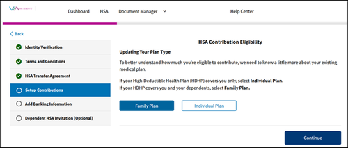 Opening a Via Benefits Individual HSA — Health Coverage Simplified