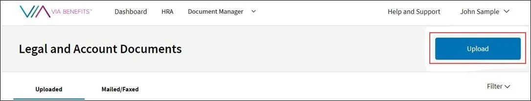 Uploading Legal and Account Documents via the Website — Health Coverage ...