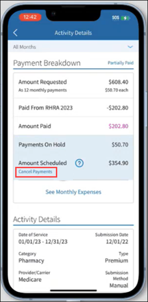 Canceling Future Recurring Premium Reimbursement — Health Coverage ...
