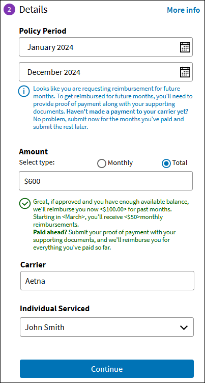Submitting a Reimbursement Request on the Website — Health Coverage ...