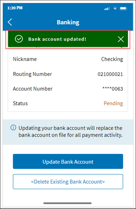 Updating Direct Deposit on the Mobile App — Health Coverage Simplified