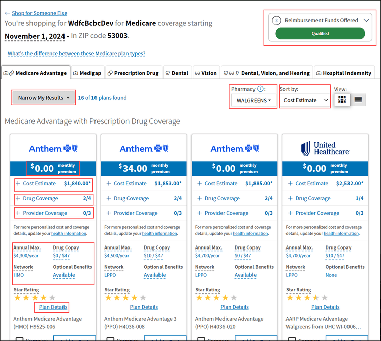 Shop and Enroll in Medicare Plans on the Website — Health Coverage ...