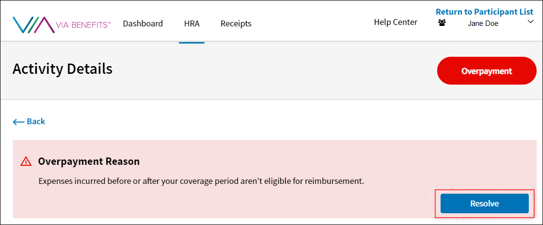Resolving an Overpayment — Health Coverage Simplified