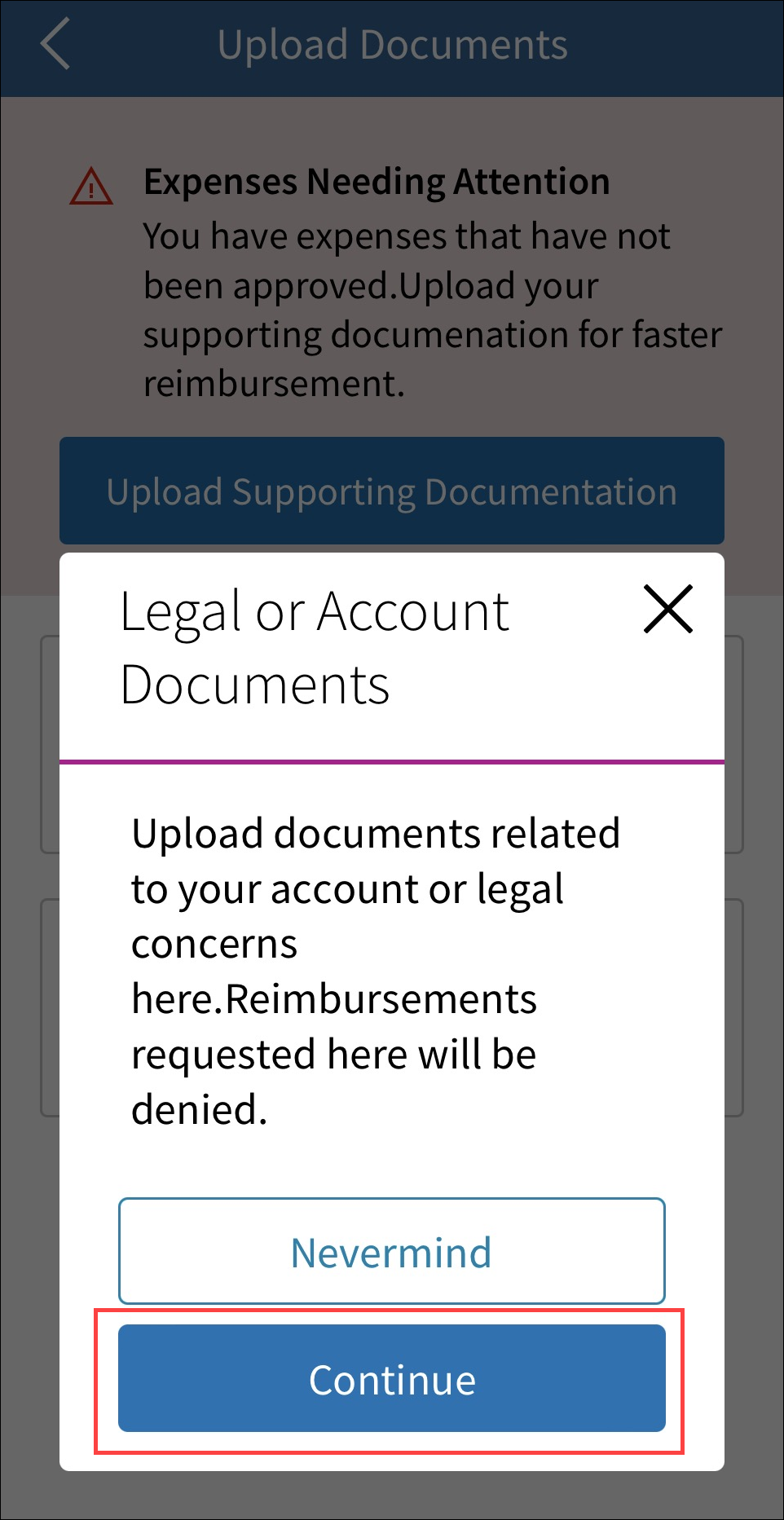 Uploading Legal and Account Documents via the Mobile App — Health ...