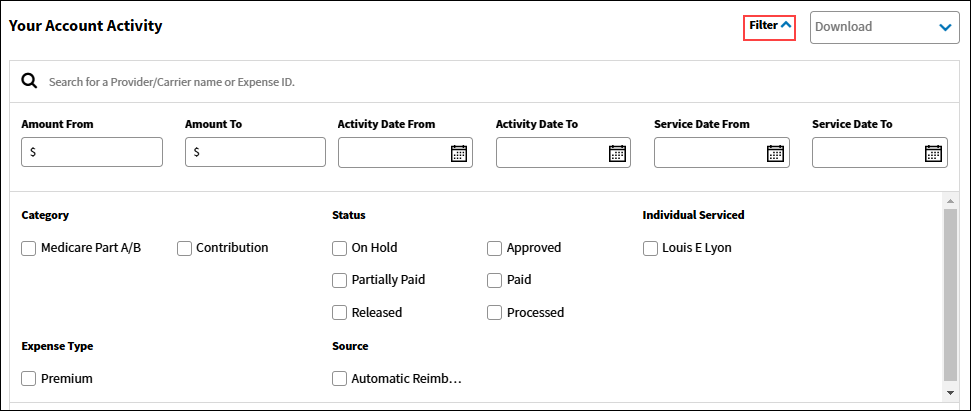 Viewing Your Reimbursement Account Activity — Health Coverage Simplified